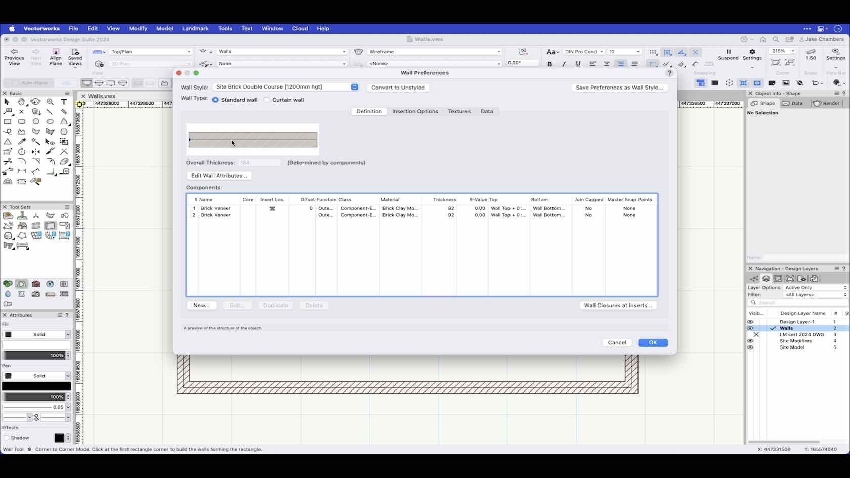 WALL TOOL - WALL STYLES 2024 | Vectorworks University
